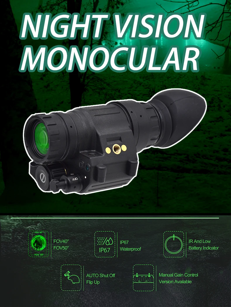 LinduNV PVS-14 Use MX10160 Gen2+ Image Intensifier Tube 1X Night Vision ...