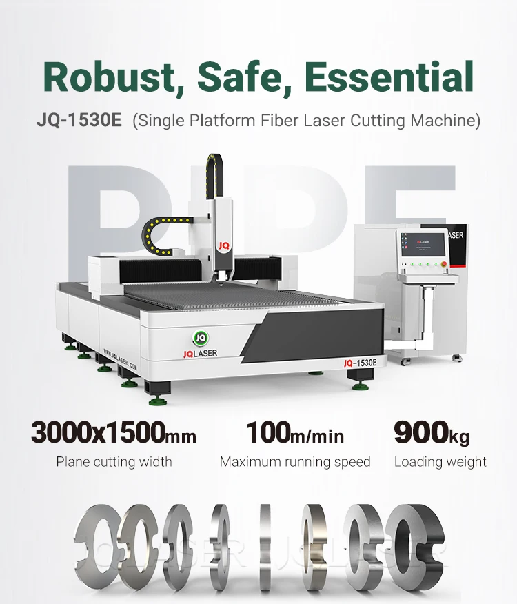 JQLASER 1530E Cnc 3000w Fiber Laser Cutter for Steel Cutting Industrial ...
