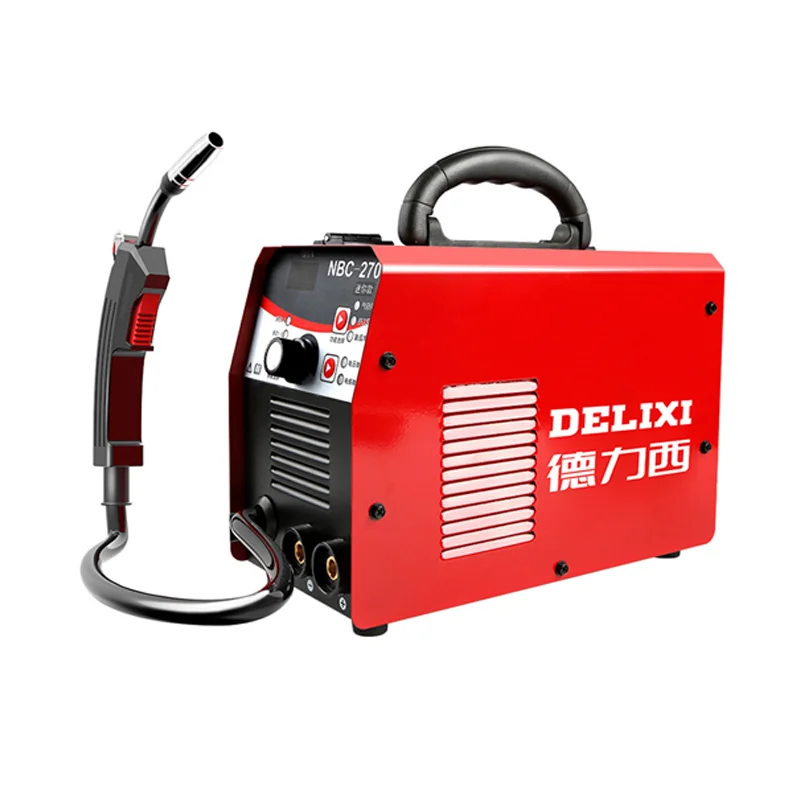MINI Portable DELIXI Inverter igbt welder Mig mag tig mma NBC-270D Co2 gas welding machine 220V ...