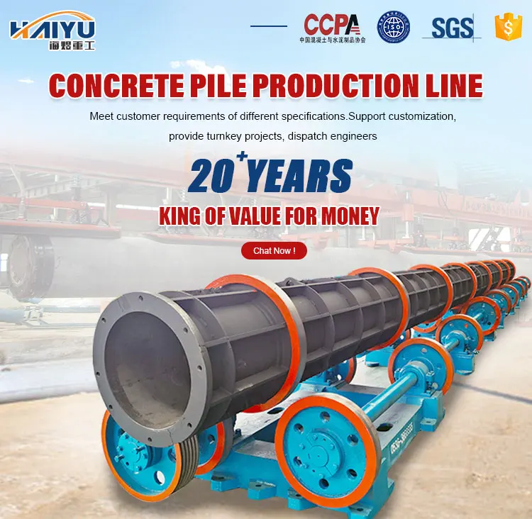 300mm-600mm Pretensioned Prestressed Concrete Thin-walled Ptc Pipe Pile ...