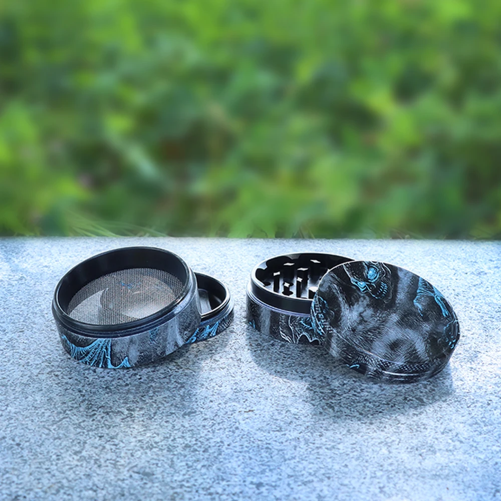 Blue Metal Grinding Machine Diameter 63mm Herbal Grinder Exquisite ...