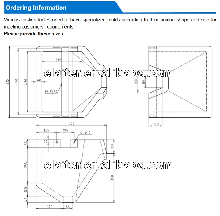 Alumina Silicate Fibers Dip Ladles Or Ladle Liners & Mechanical Arm ...
