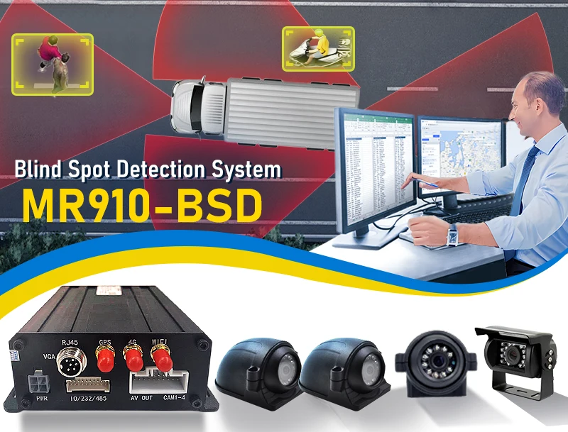 Caredrive Mr910-bsd Ai Mdvr Truck Car Blinds Spots Monitor Sensor ...