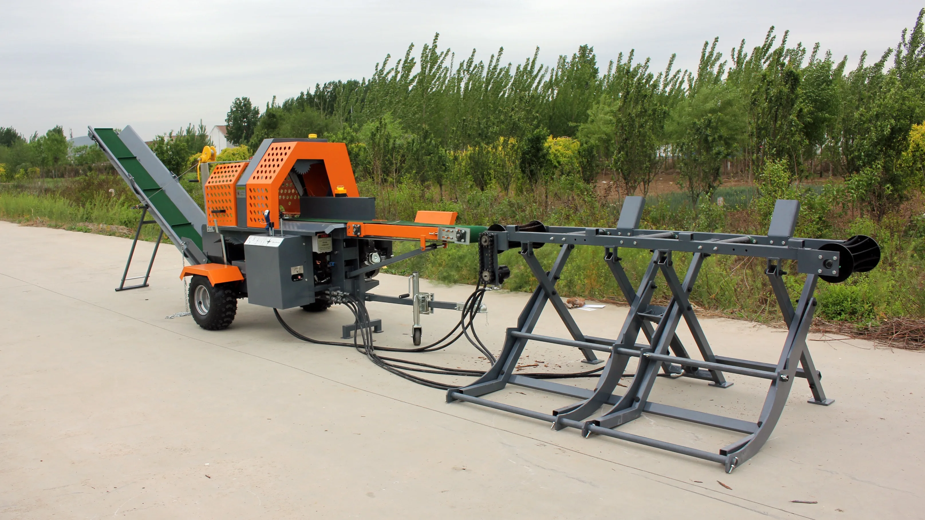 Horizontal Wood Log Splitter Gasoline Hydraulic Wood Splitter Pto ...