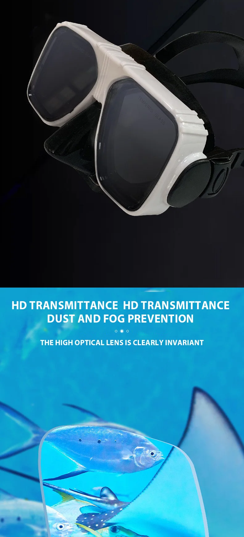 Custom Portable Lightweight Adult Snorkeling Mask Soft Silicone Diving ...