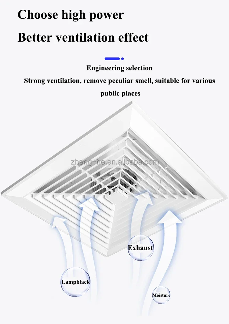 10 Inch Ceiling Exhaust Fan 300*300 Ventilating Fan/hotel Room Fan ...