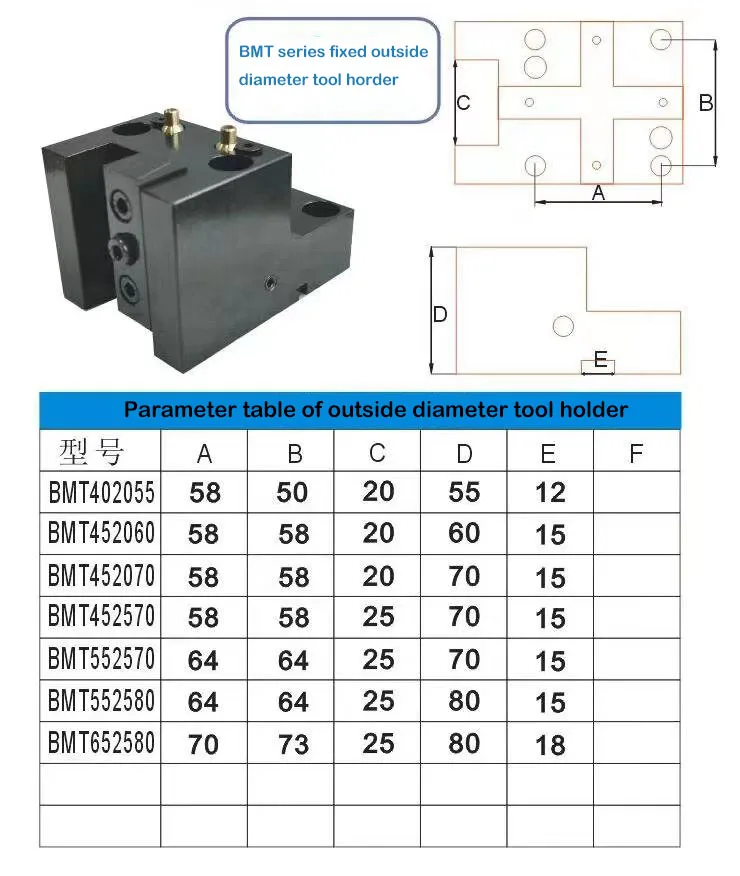 Lathe Cutterbed Bmt Cnc Turret Cutterbed Lathe Tool Holder Boring Tool ...