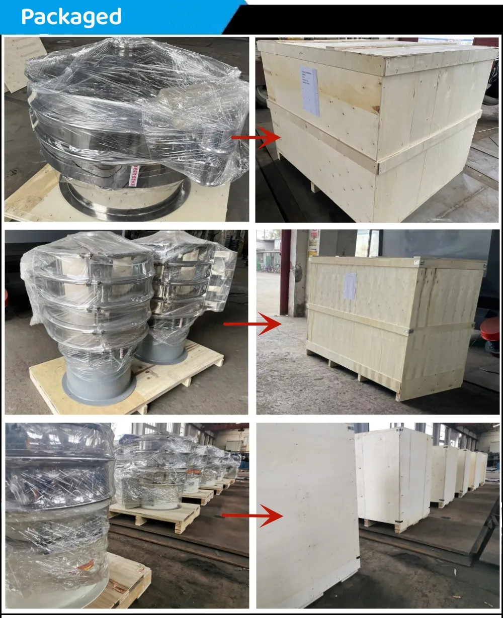 Sus316l Rotary Vibro Screen Sifter Machine For Sifting Barley/wheat ...