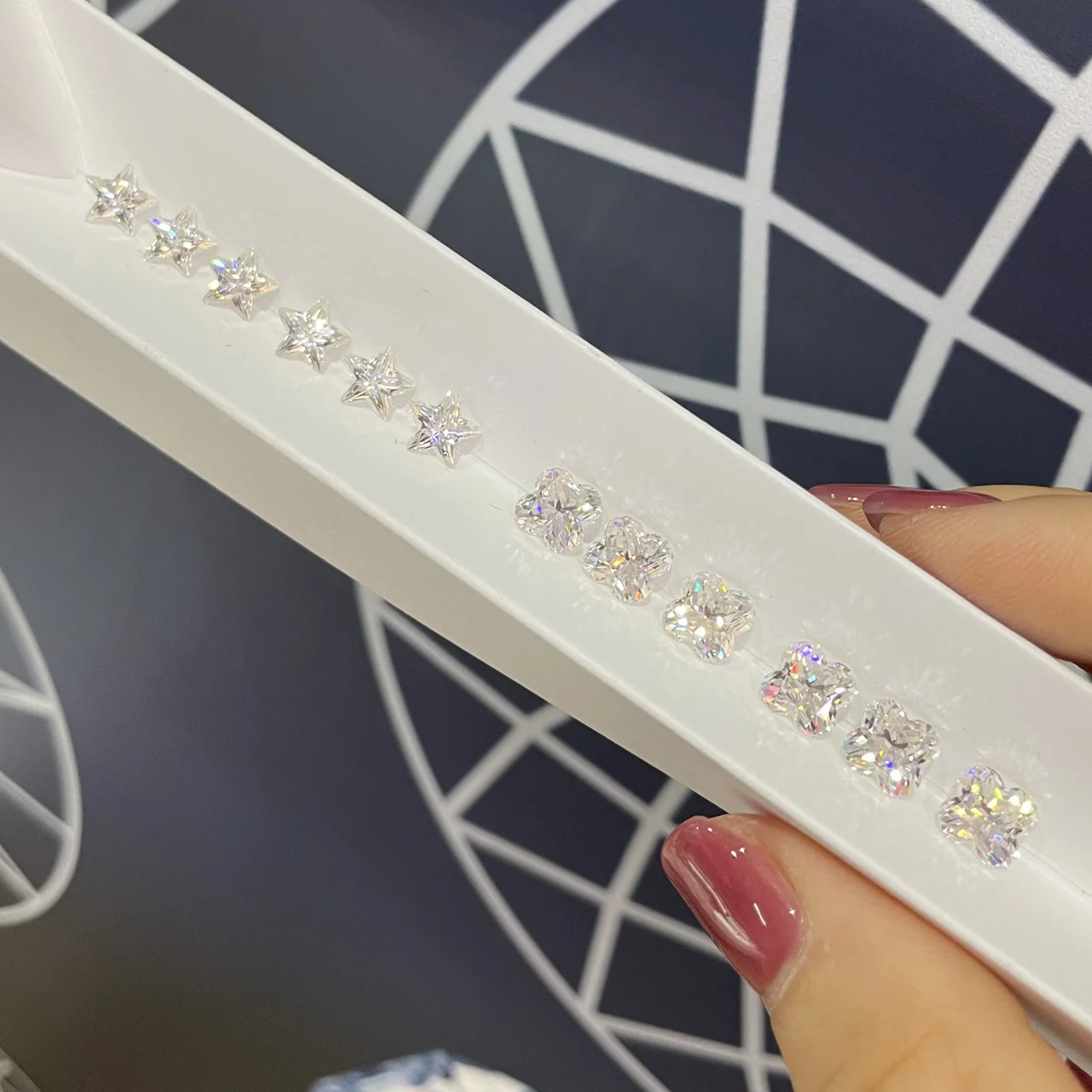 Fancy Shape Ultra White D Vvs1 Ladder Trapezoid Baguette Cut Moissanite ...