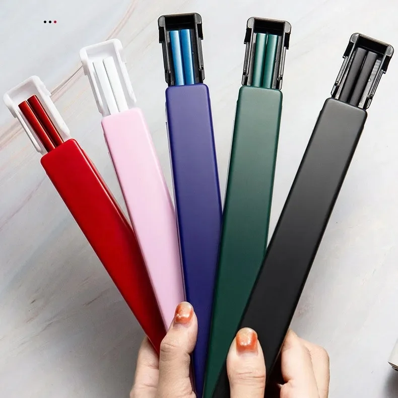 Customs Logo Titanium Chopsticks Reusable Chopsticks Stainless Steel ...