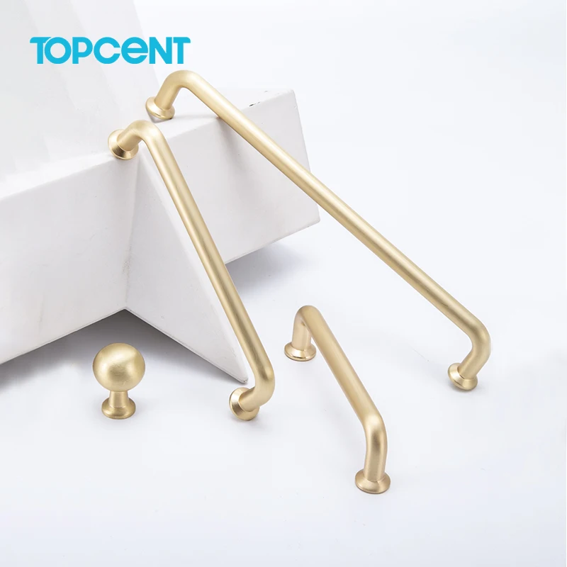 Topcent OEM Zinc Kitchen Furniture Cabinet Handle Door Knob Gold And ...