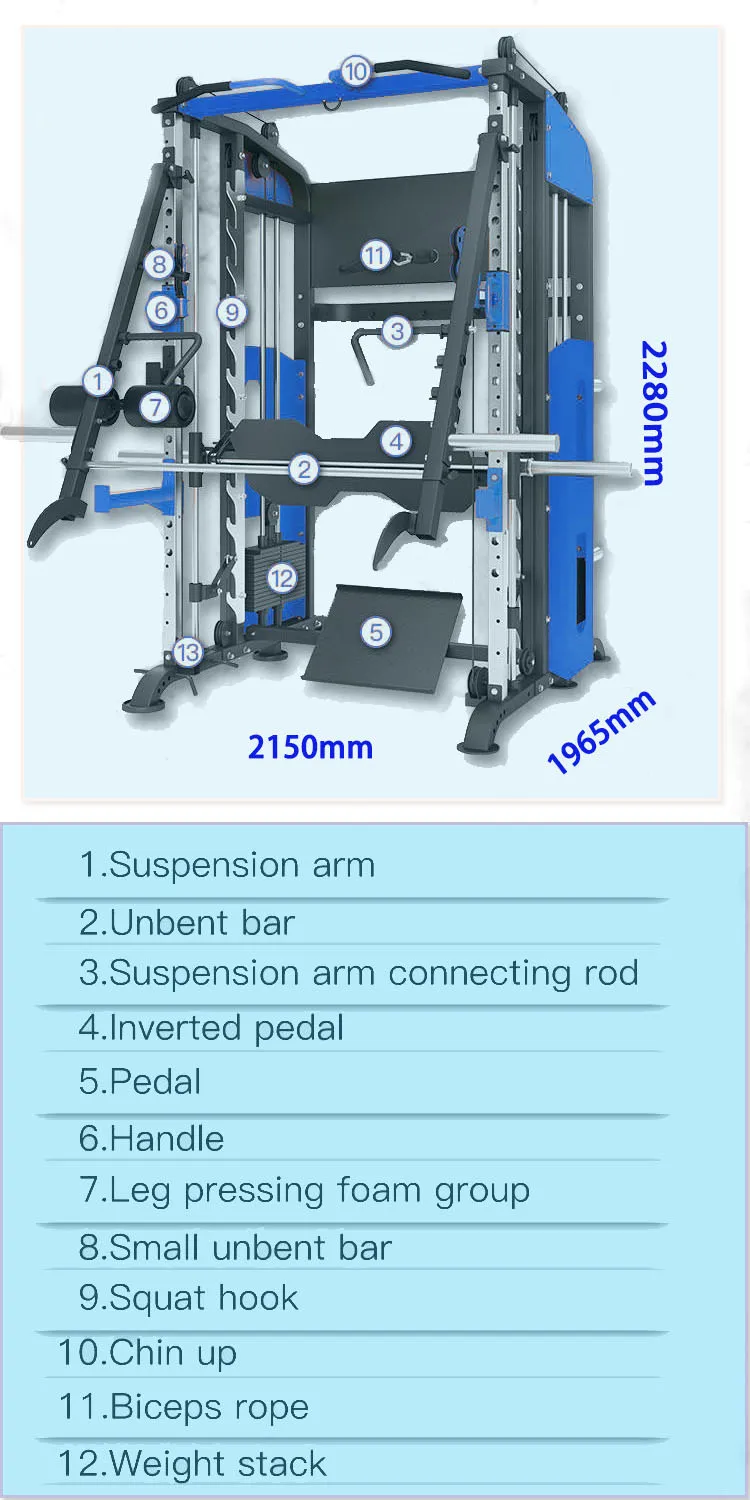 Multi Functional Gym Cable Crossover Equipment Body Building Exercise ...