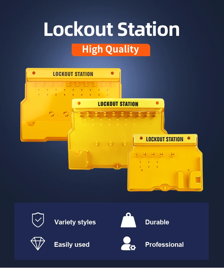 Prolockey LOTO Wall Mounted Lockout Tagout Station for 10-20 Locks ...