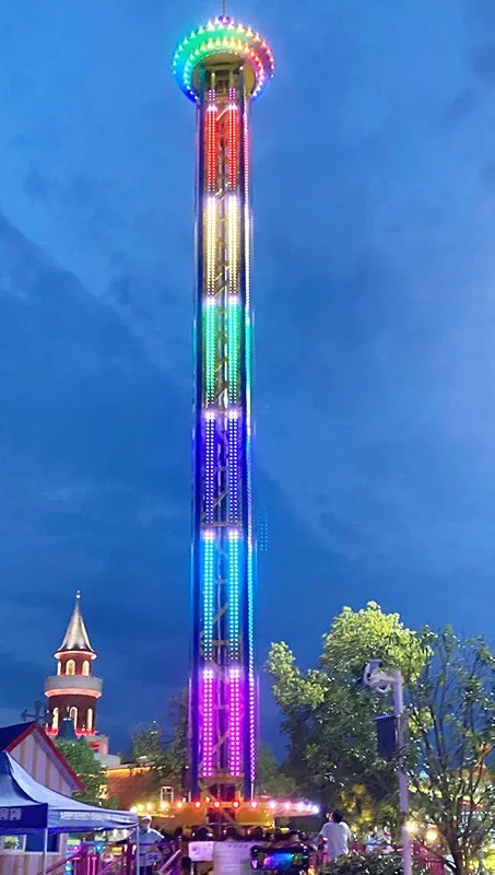 Thrilling Rides Kiddie Fairground Electric Flying Drop Tower Rides ...