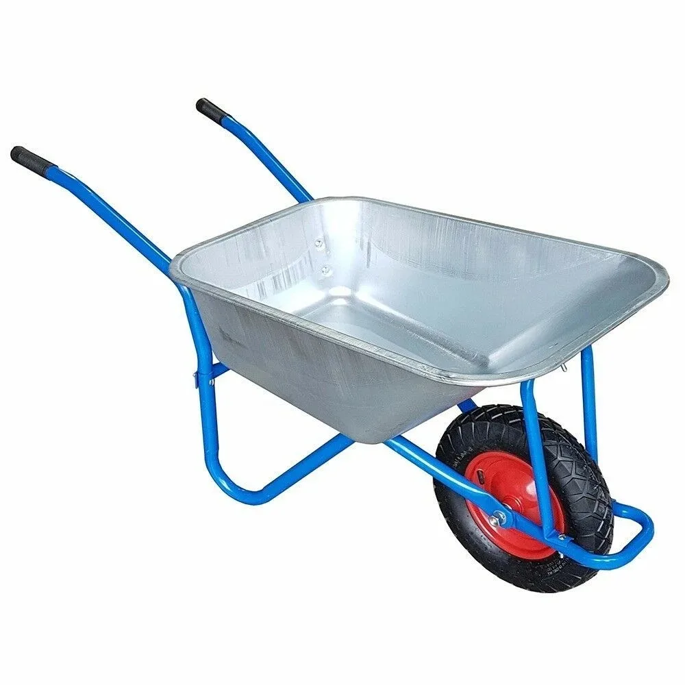 Silver Heavy Construction Garden Galvanized Pallet Wheelbarrow - Buy ...