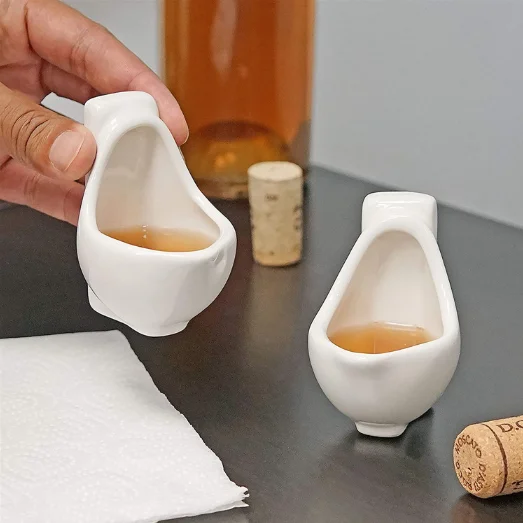 Interesting And Novel Urinal Cups 2 Sets Of Ceramic Cups - Buy Coated ...