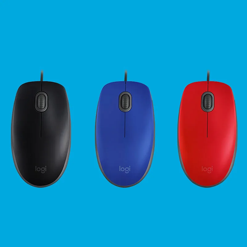 Logitech M100 Mouse - Symmetrical, Wired, and Versatile