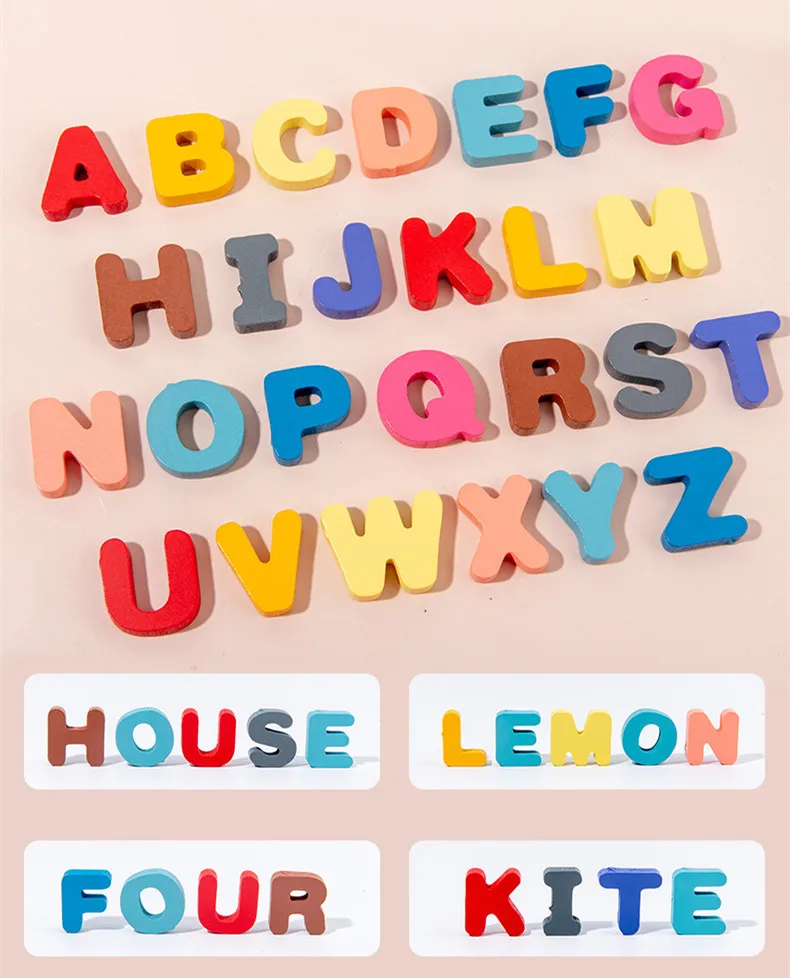 H2 Multifunction Counting Board Wooden Toys Colorful Geometric Shape ...