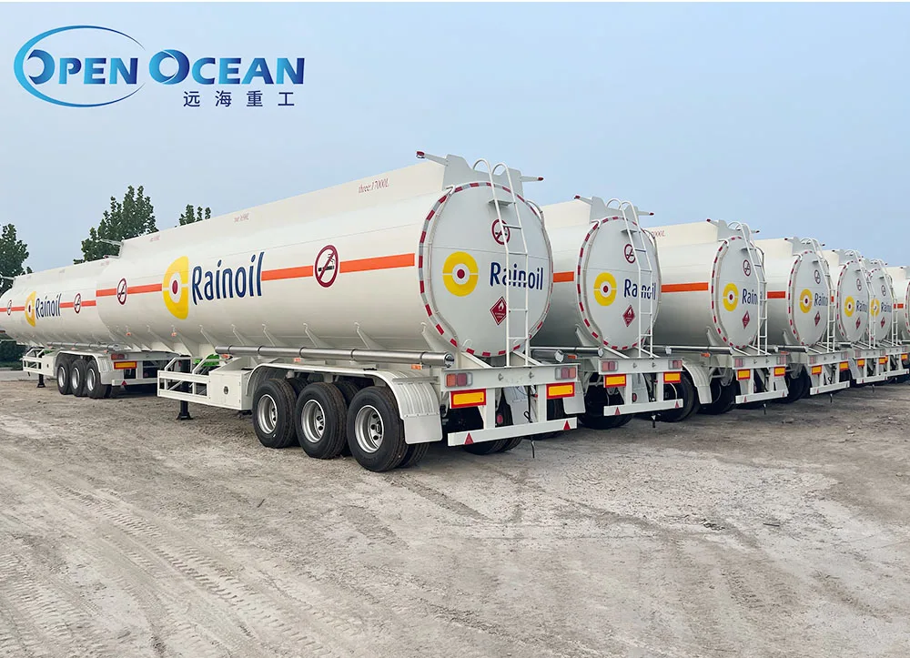 4 Axles 75000 Litre Fuel Tanker Semi Trailer Truck Trailer Oil Tanker - Buy 3 Axles 40000 42000 ...
