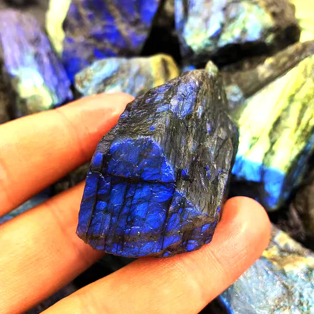 Highest Quality Labradorite Crystal Rough Stone Wholesale Natural Blue ...