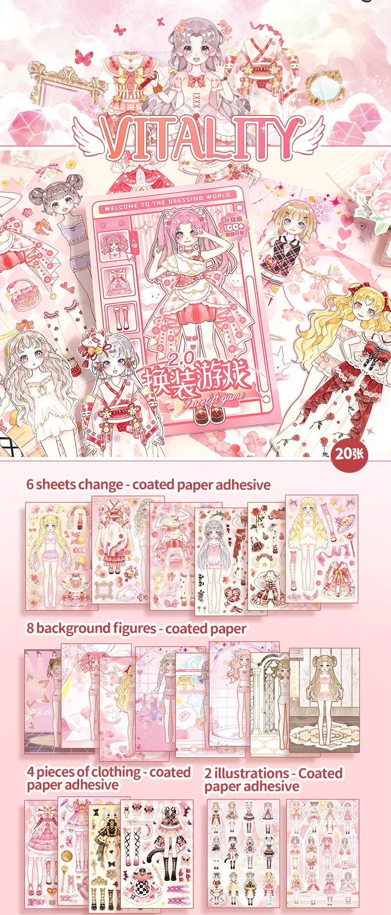 Wholesale Girly Stickers - Adorable Decorative Stickers