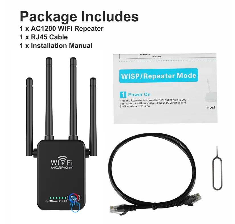 1200mbps 2G 3G 4G 5G Internet Booster - Enhance Signal Strength