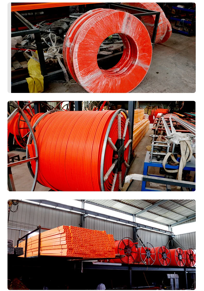 Seamless Busbar Conductor Rail 3P4 Level 6 Pole Crane Cable Trough ...