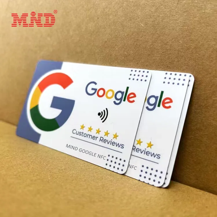 Custom Google Review Nfc Card Social Media Card Reviewing On Google ...