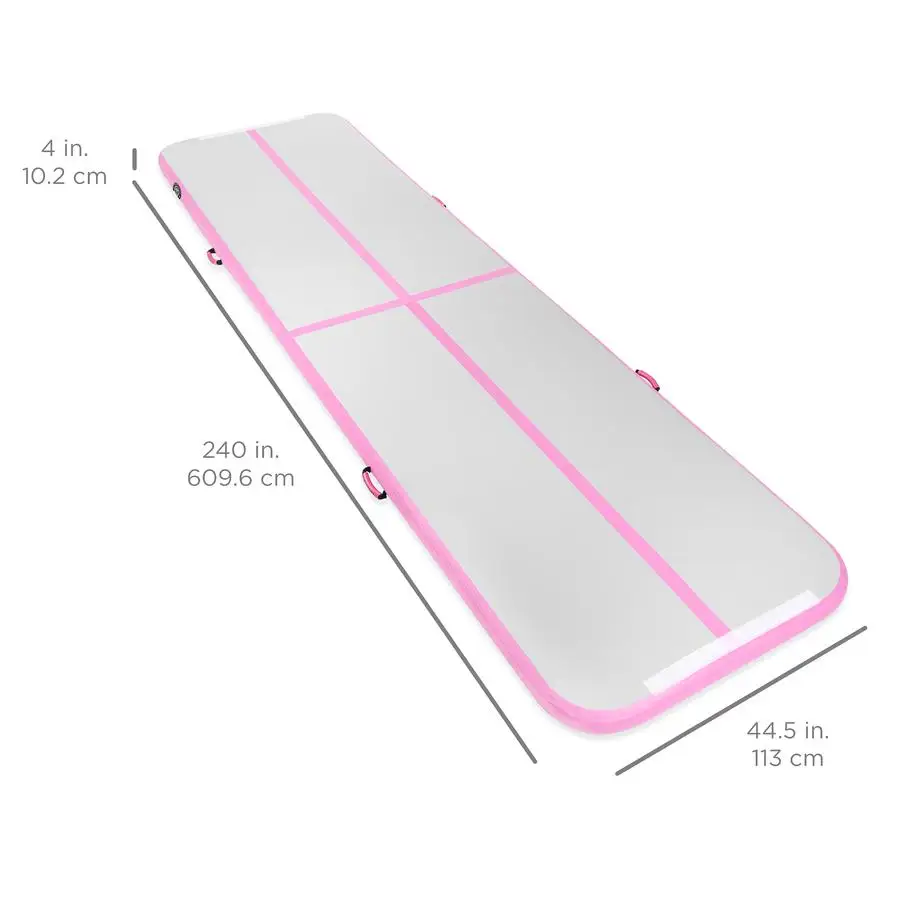 20ft Portable Inflatable Gymnastics Tumbling Air Floor Mat W/ Electric ...