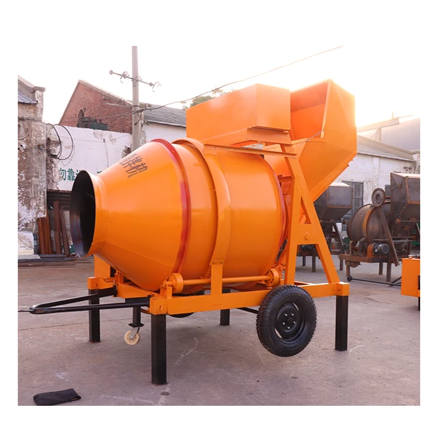 Cement mortar drum type tipping bucket mixer JZC350 concrete mixer for ...