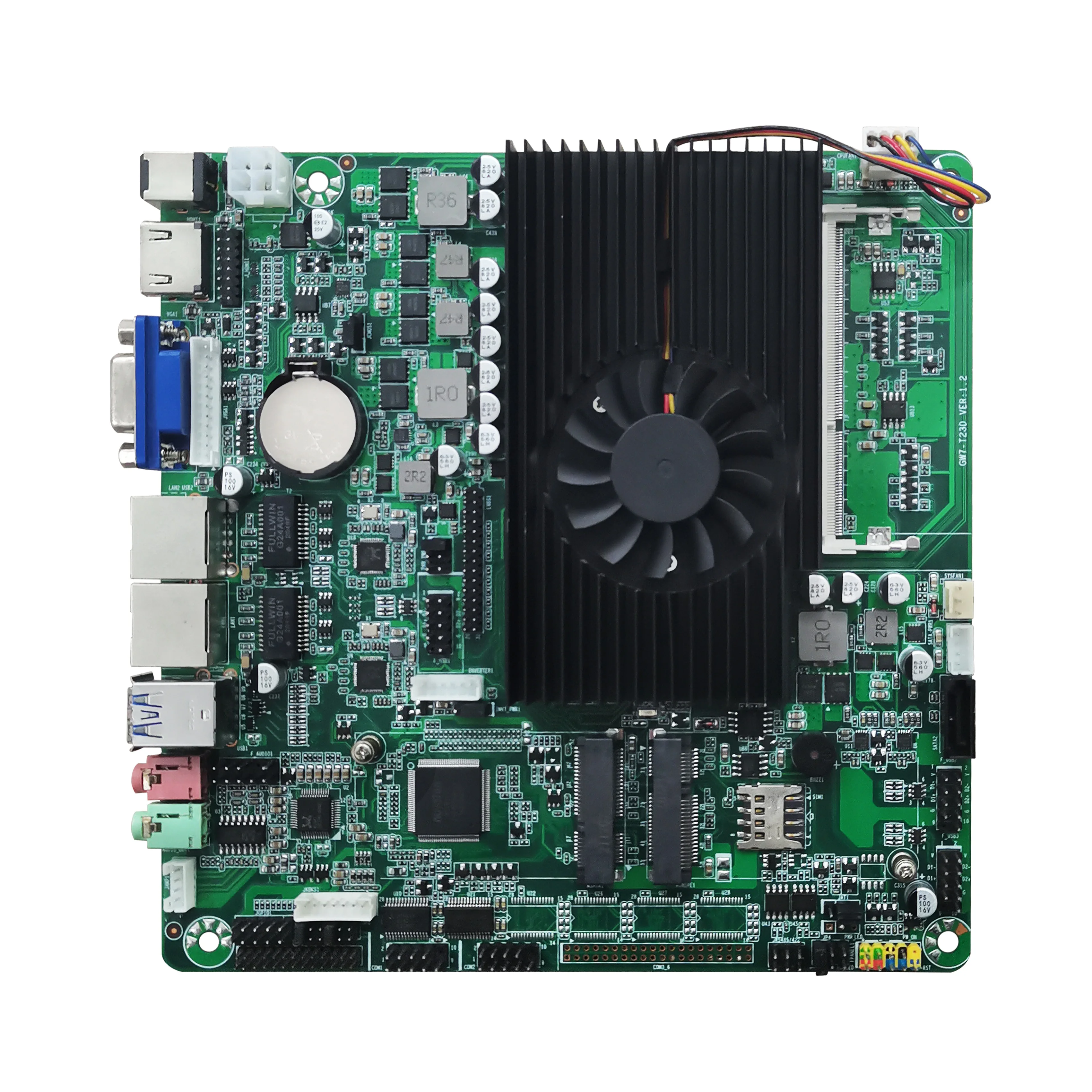 Industrial Motherboard Mini itx Motherboard CPU HM77 In-tel Haswell-U ...