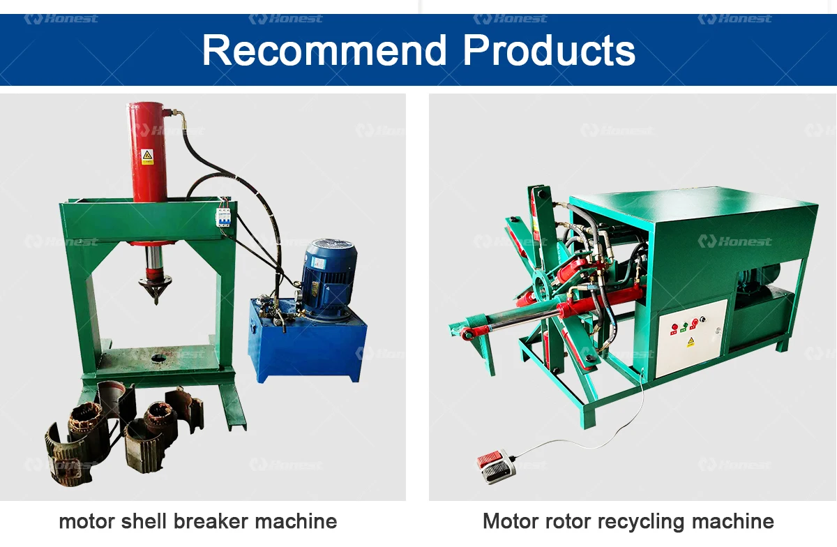 Used Scrap Motor Stator Breaker - Efficient Copper Recovery