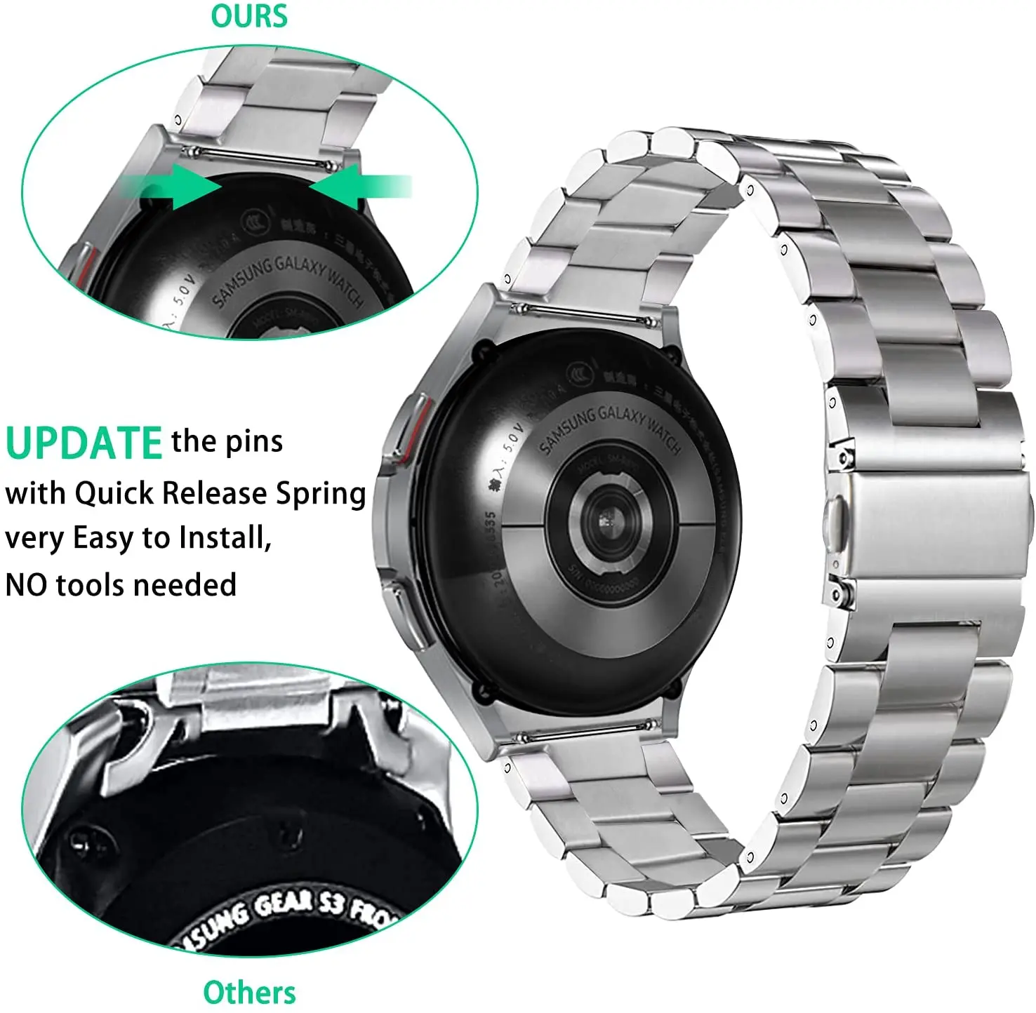 Stainless Steel Bracelet for Samsung Galaxy Watch 4