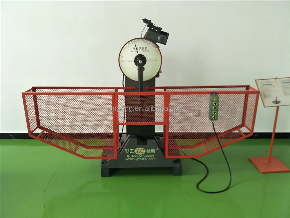 Probador de impacto de Metal 300J, máquina de prueba de impacto Charpy ...