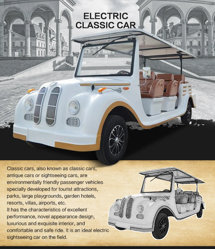 72V Classic Oldtimer Travel Electric Vintage Car Factory Best Quality 8 ...