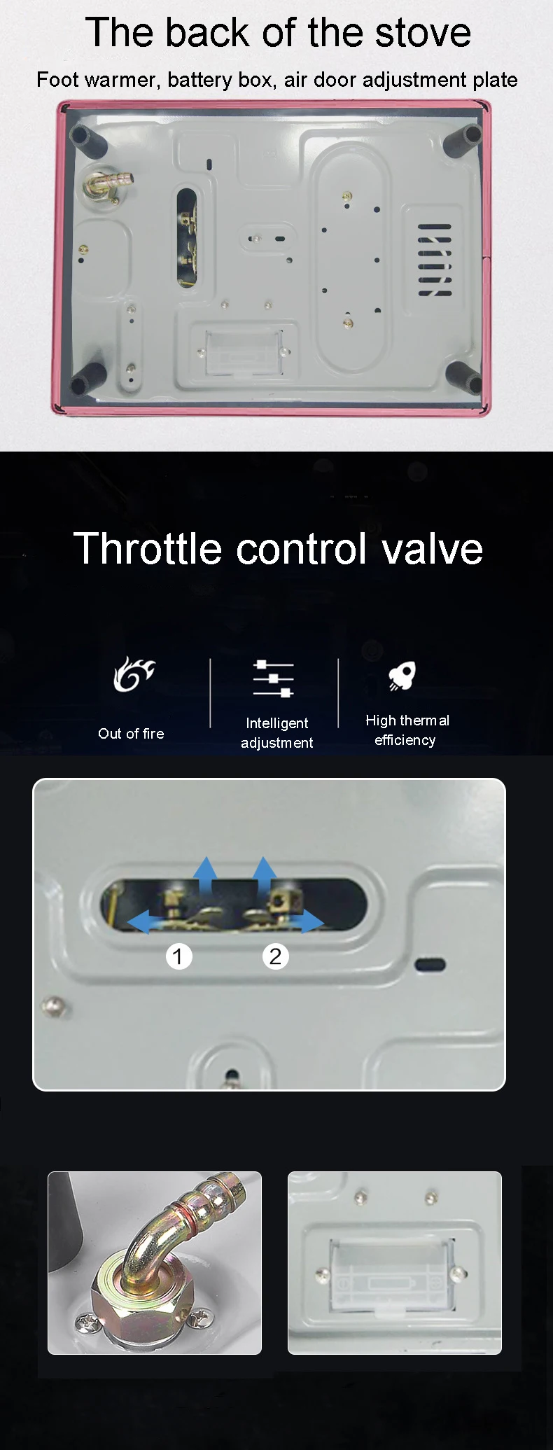 Built-in Small Kitchen Stove With Tempered Glass Flameout Protection ...