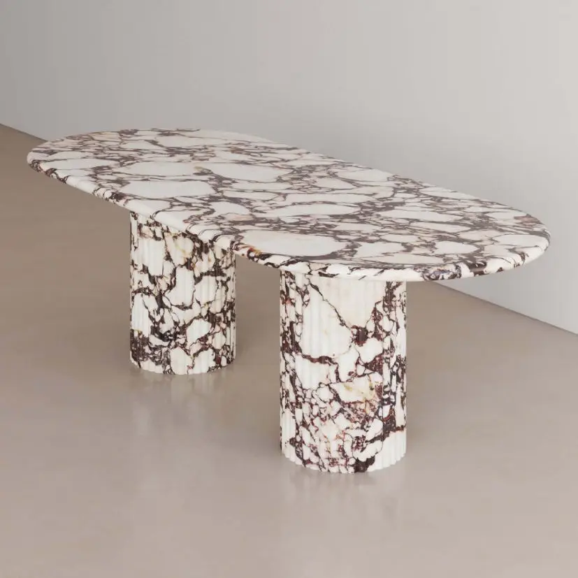 Calacatta Viola Marble Dining Table - Buy Customized Natural Stone ...