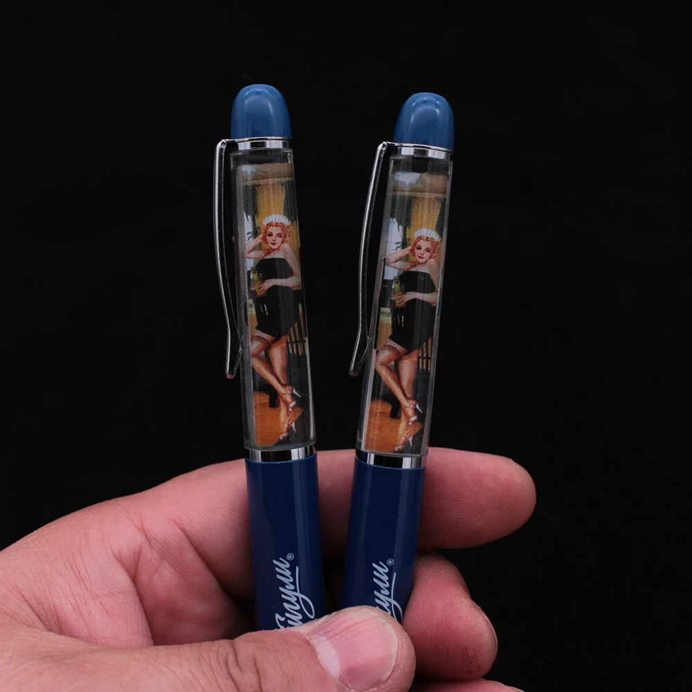 Alibaba.com: Custom CMYK-printed floating liquid pen with 1.0mm writing ...