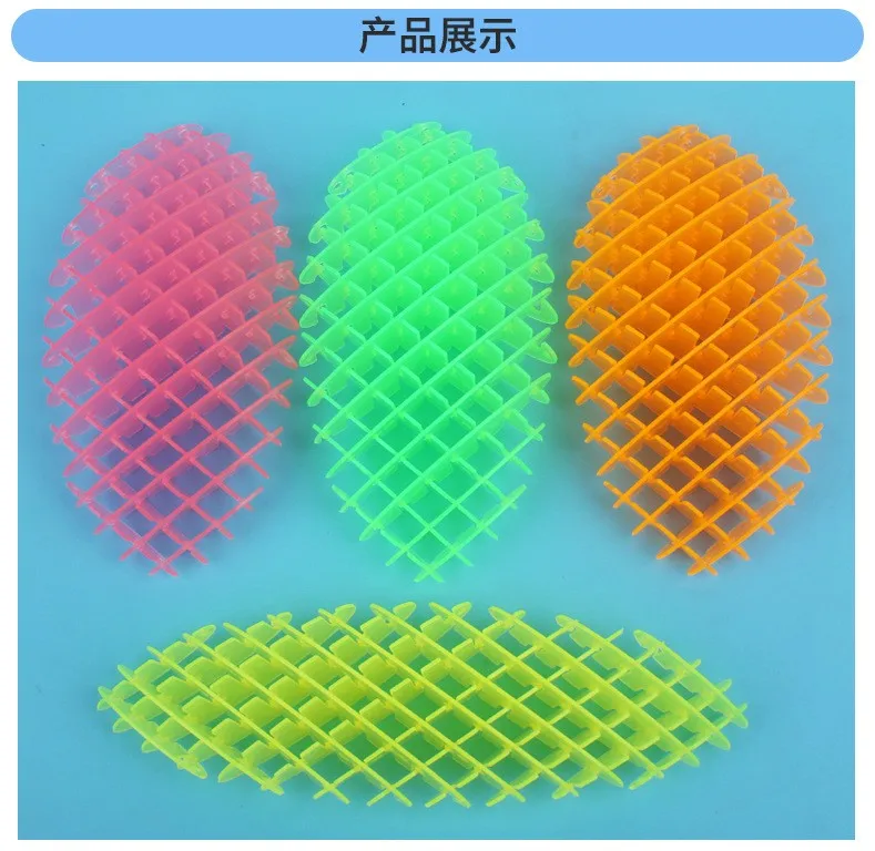 Cute Popping Worm Squeeze Toys Novelty Geometric Finger Slug Kinetic ...