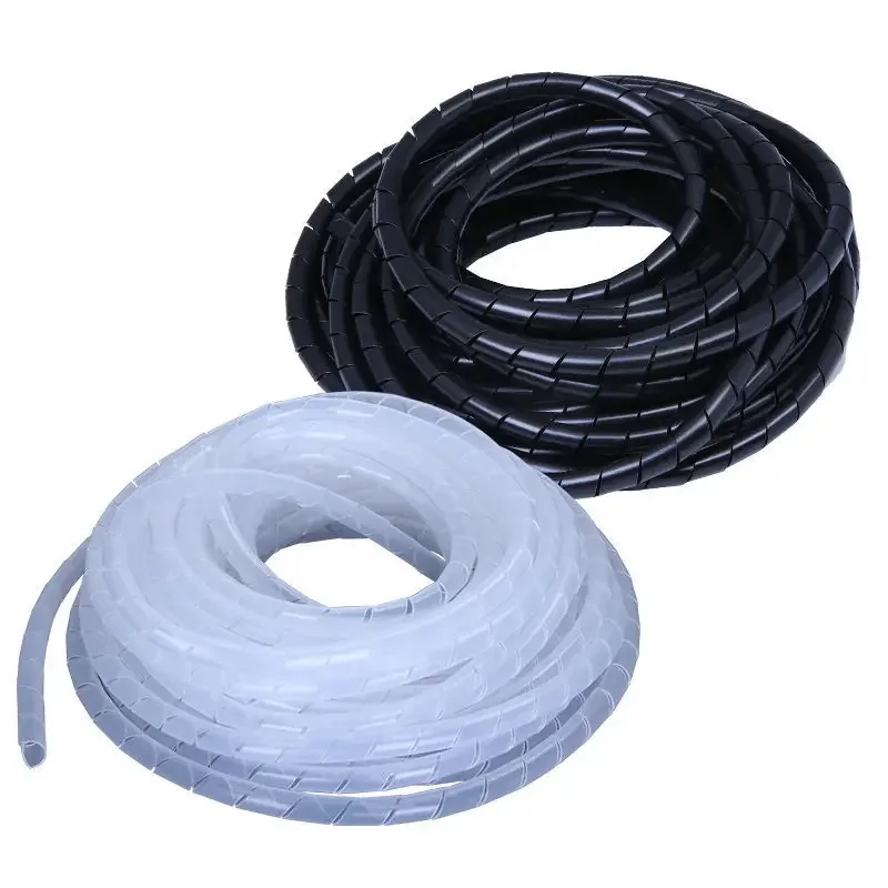 8mm Flexible Spiral Cable Wrap Wire Cord Wraps Manage Cord 10m Length ...