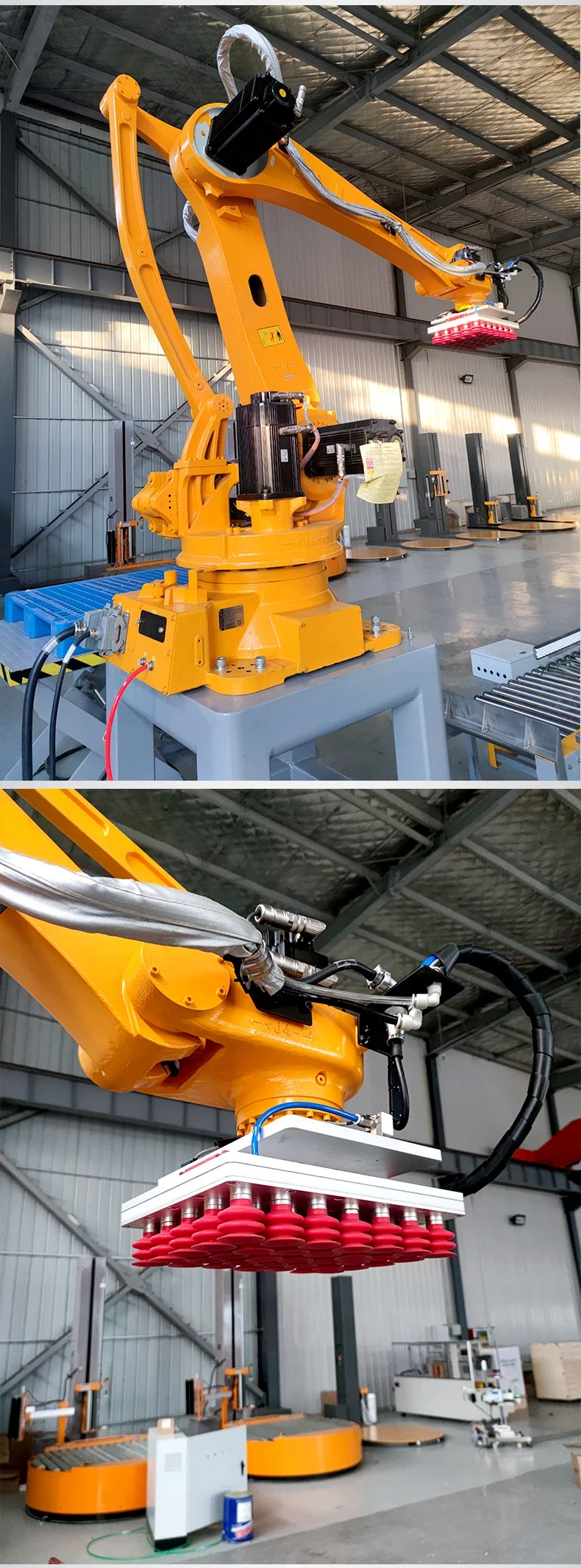 Automatic Robot Arm Stacking Palletizer Machine For Carton Box Palletizing - Buy Automatic Robot ...