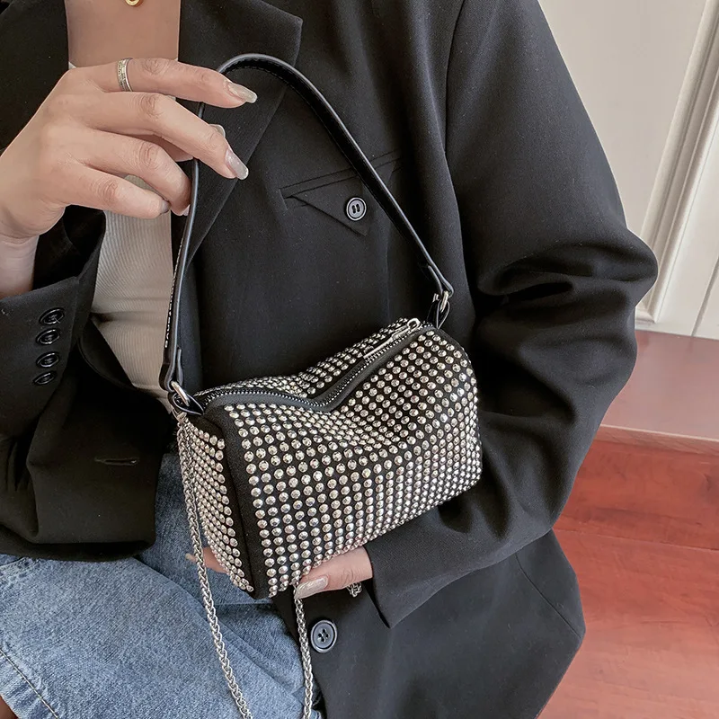 2023 Rhinestone Bag Shiny Flashing Mini Bags New Luxury Brand Designer ...