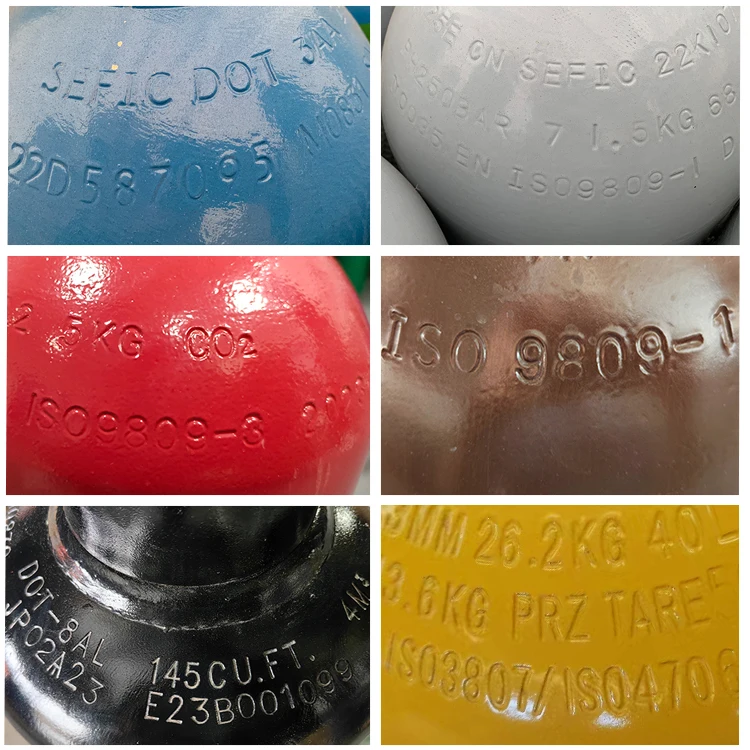 High Pressure Argon Co2 Mixed Gases Industrial 20l Eniso9809-1 5.4mm 27 ...