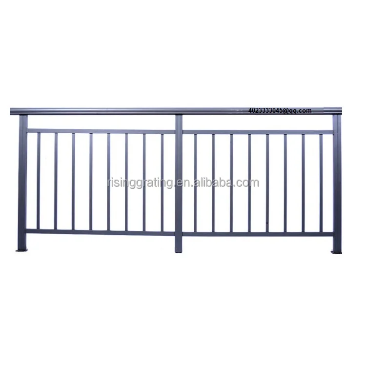 Galvanized Black Painted Steel Stair Balustrade Handrail Railing - Buy ...