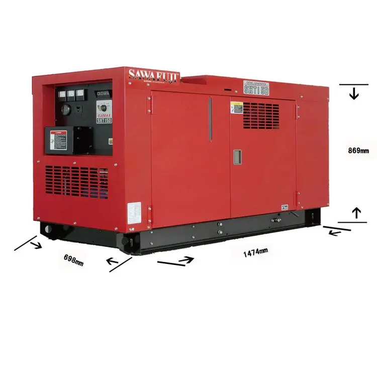 220v 380v Three Phase Super Silent Diesel Generator 15kva Sht15d - Buy ...