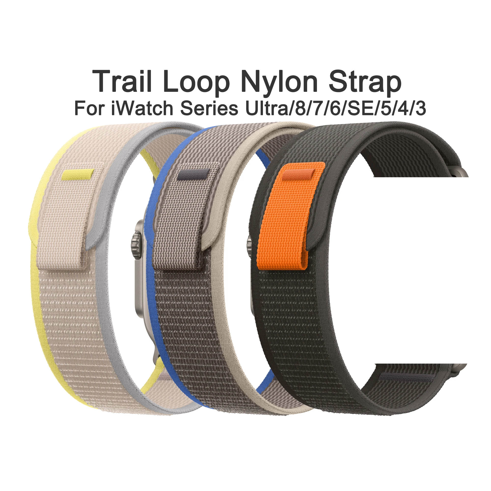 Tschick Trail Loop Nylon Strap For Apple Watch Band 49mm 44mm 40mm 45mm ...