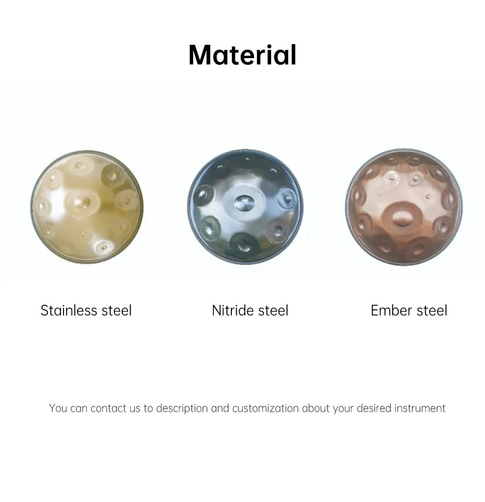 Jelo A-h-12 Ember Steel Drum Handpan Hand Pan D Kurd 19 Notes New ...