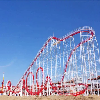Large Overlapping Roller Coaster Amusement Park Ride Manufacturer ...