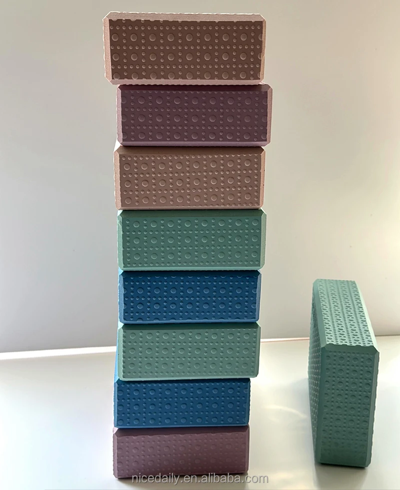 Adult Children Massage Fitness Pilates Bricks EVA Multi-color Leg ...