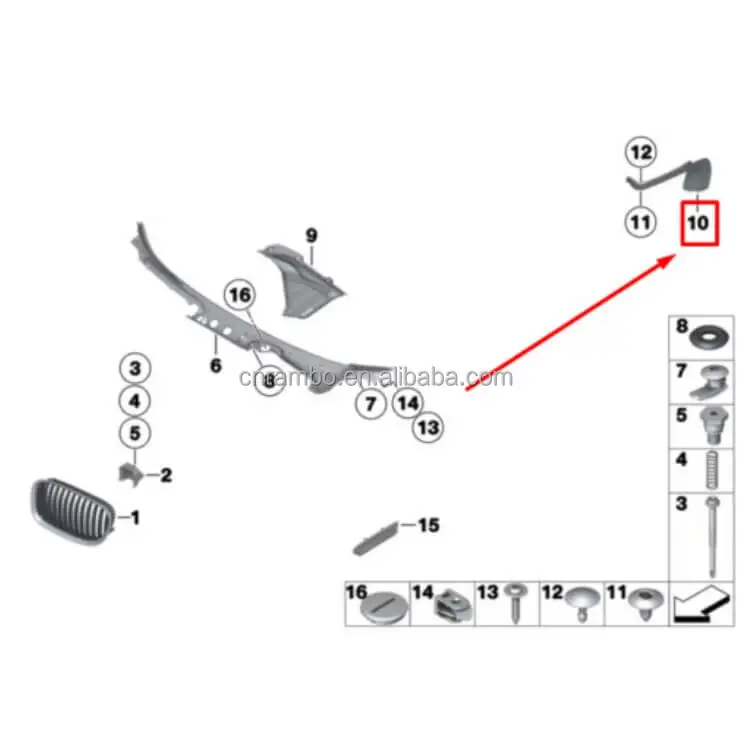 BMW 7 F02 LCI Gutter Strips - OEM 51497453357 & 51497453358